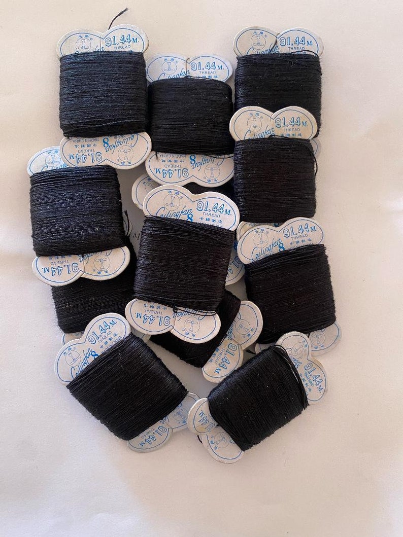 4 PIECES of African Rubber Hair Thread, Black Anango Yarn - Etsy