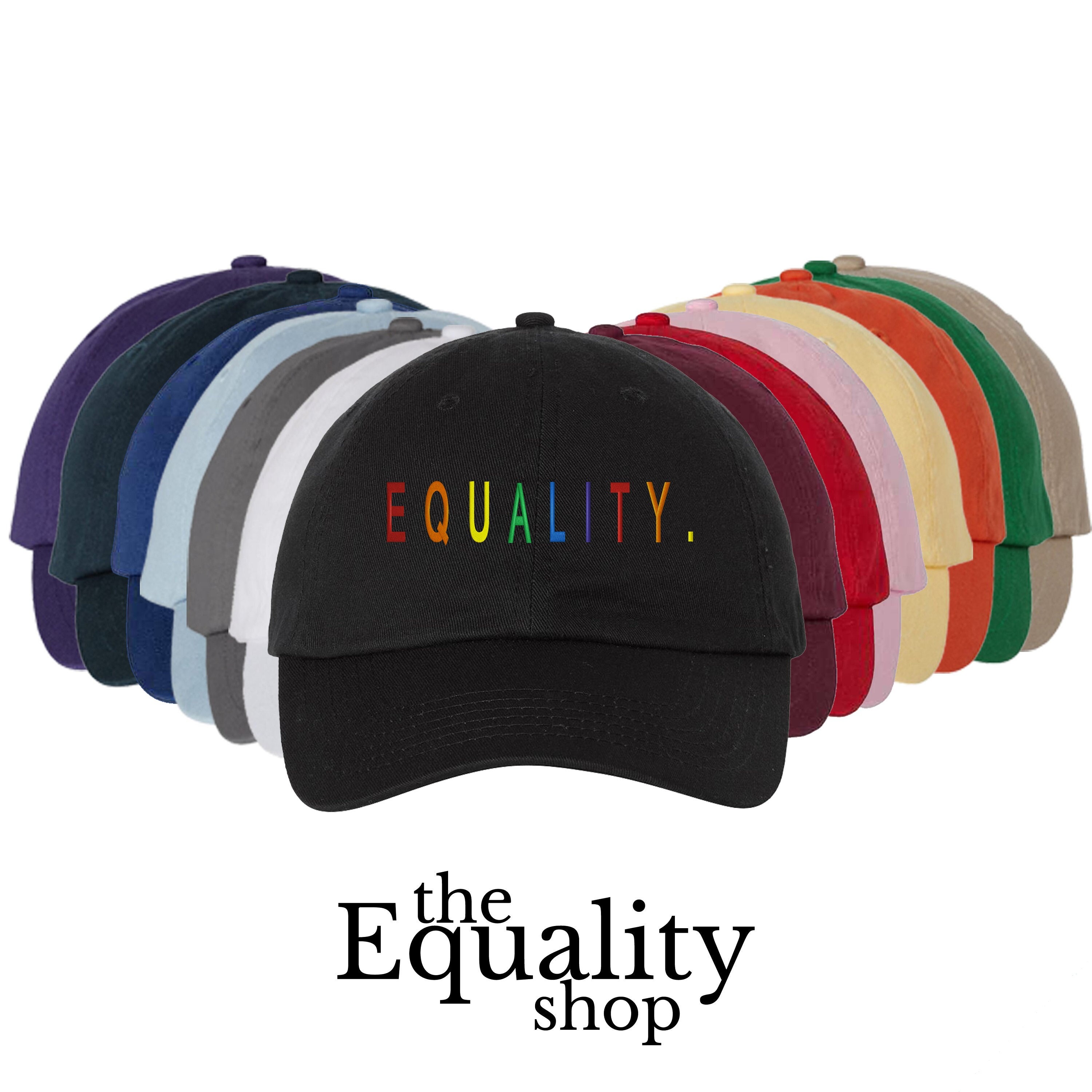Equality Embroidered Baseball Cap, LGBTQ Pride Hat - Etsy
