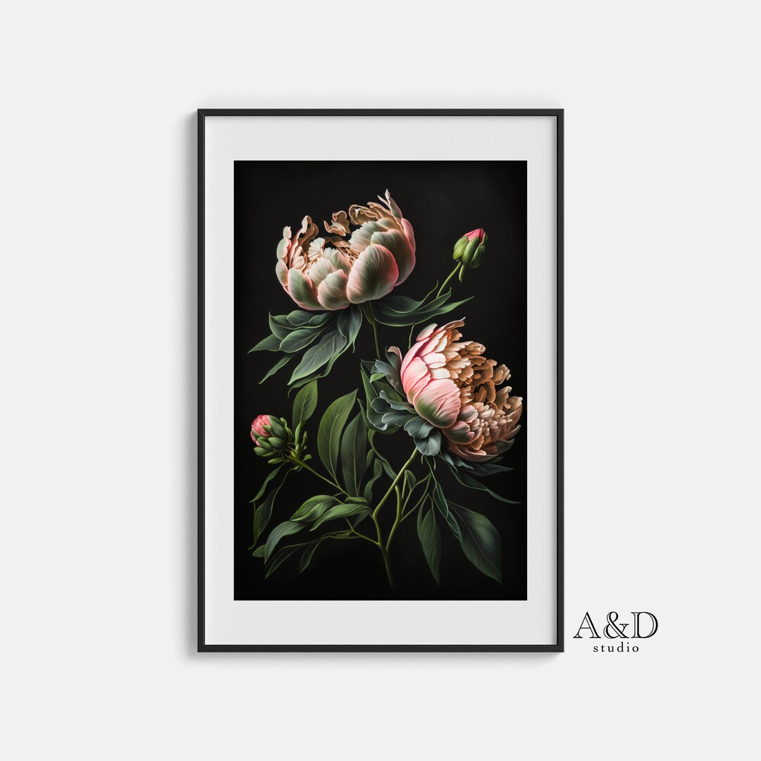 Dark Bloom 2 | Flowers | Digital Art | Instant Download - Etsy