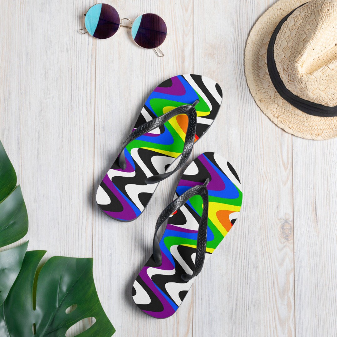 Ally Pride Flag Flip-flops - Etsy