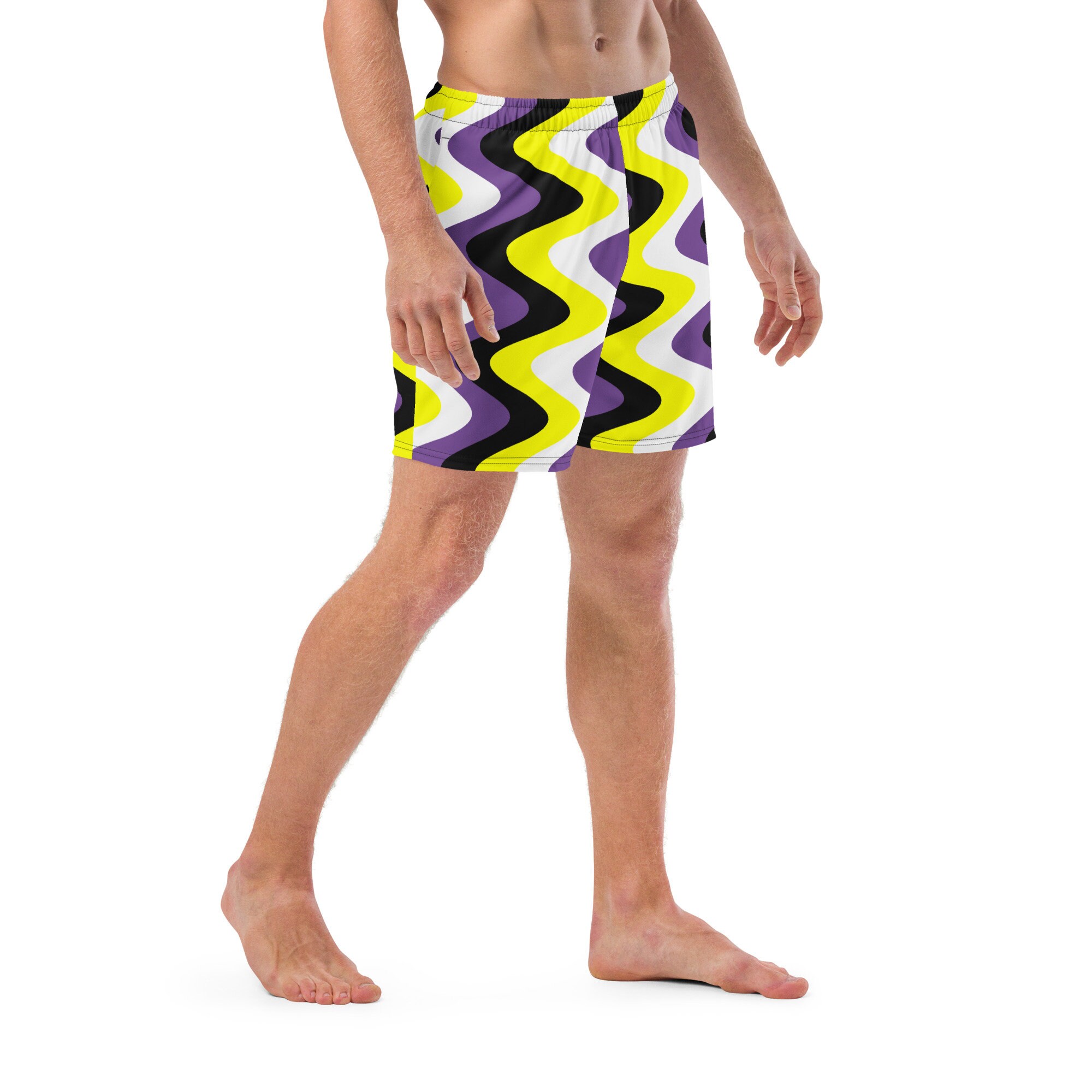 Non-binary Pride Flag Men's Swim Trunks - Etsy