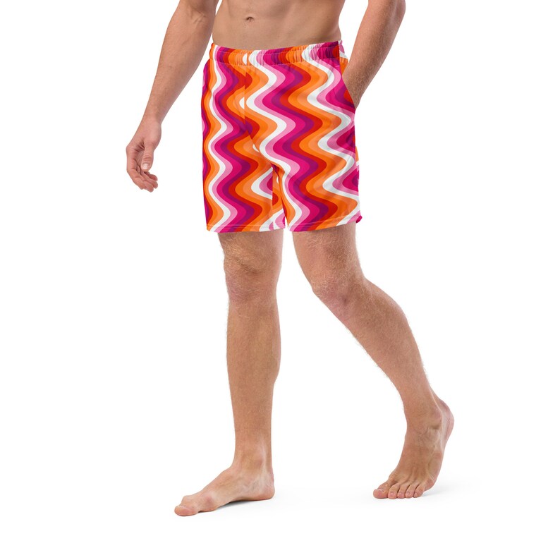Lesbian Pride Flag Men's Swim Trunks - Etsy