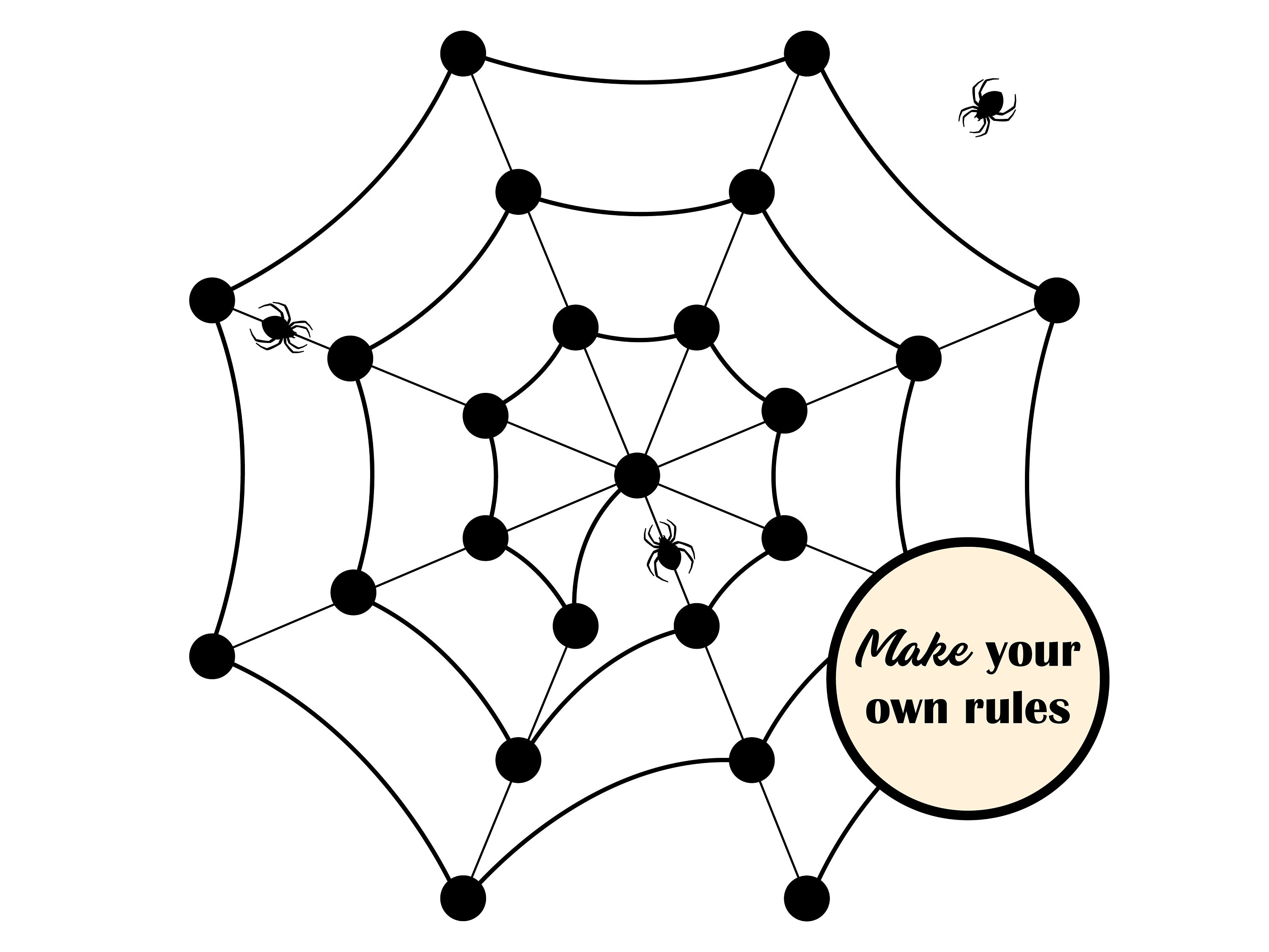 Spider Web Board Game Template - Etsy