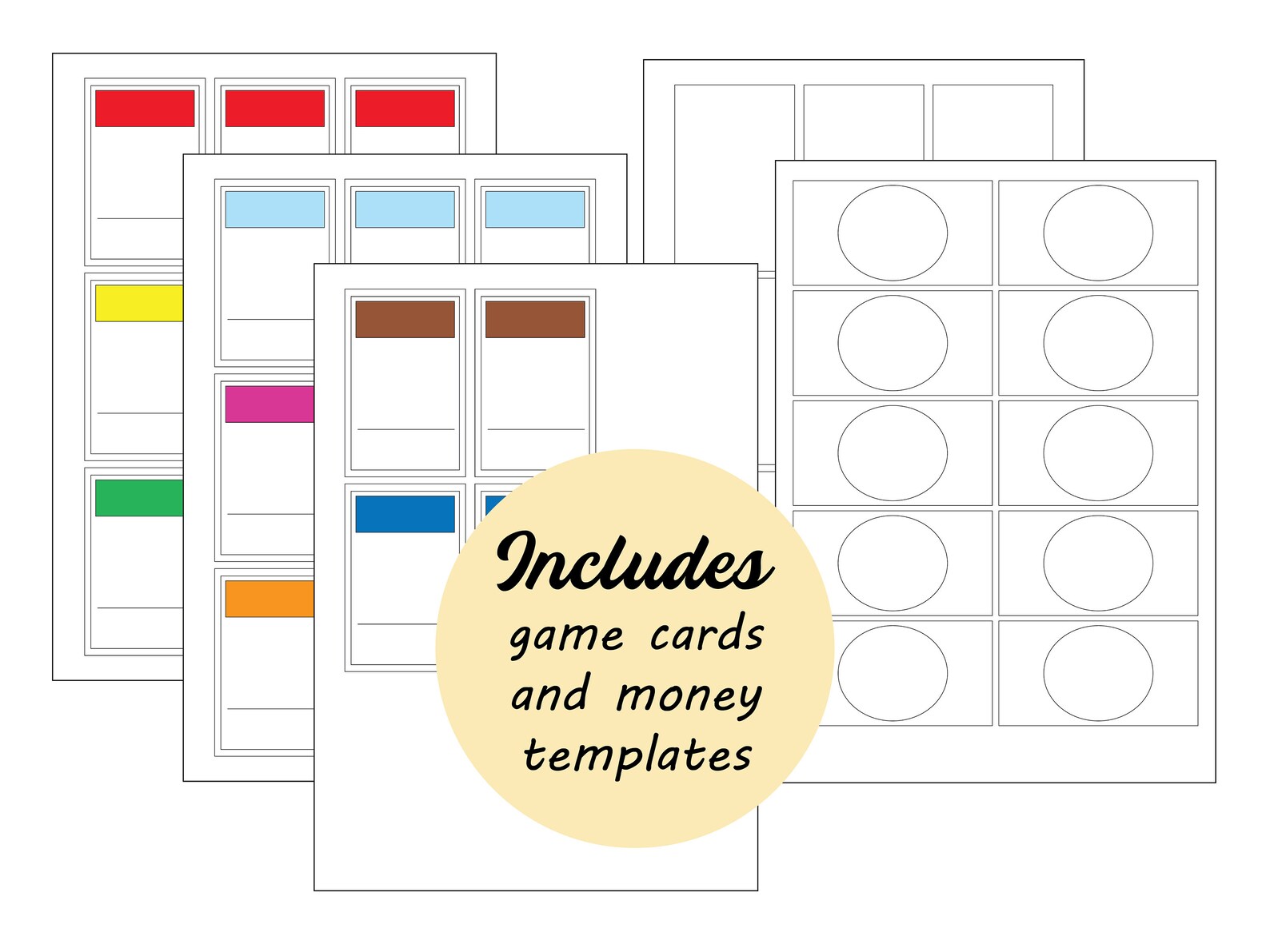 Monopoly Board Game Template - Etsy