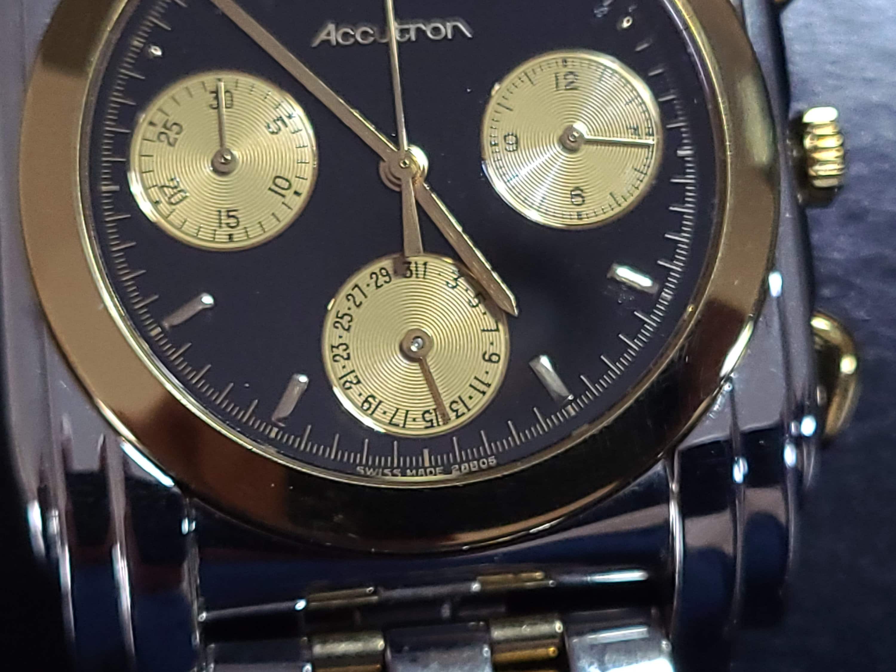 Like New RARE Accutron Chronograph Watch - Etsy