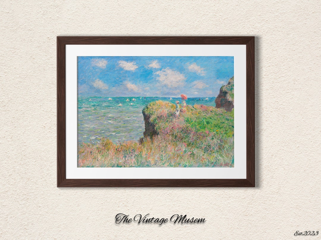 Printable Cliff Landscape Painting Nature Landscape Fauna - Etsy