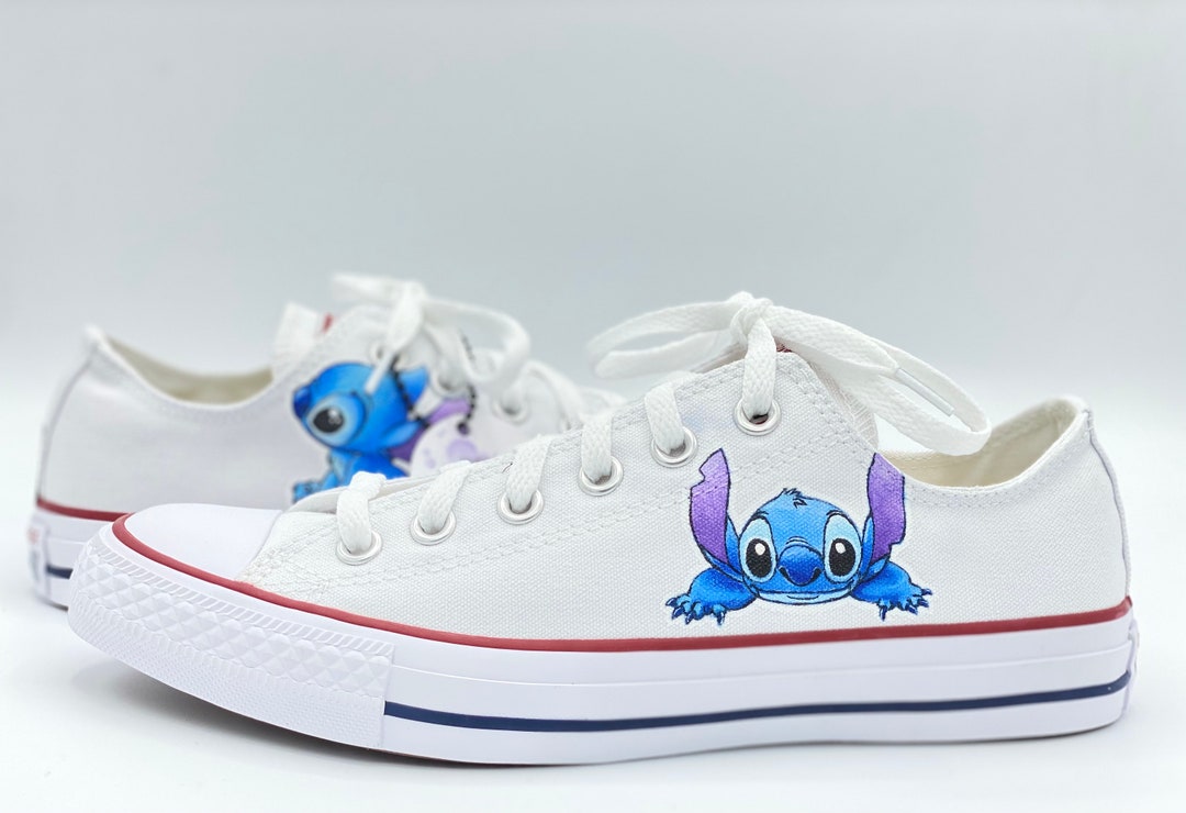 Stitch Converse All Star Custom Shoes, Hand Painted Lilo & Stitch - Etsy