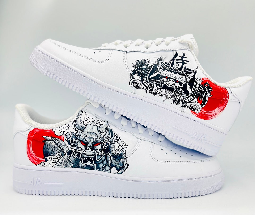 Custom AF1 Nike Air Force 1 Japanese Dragon, Chinese - Etsy UK