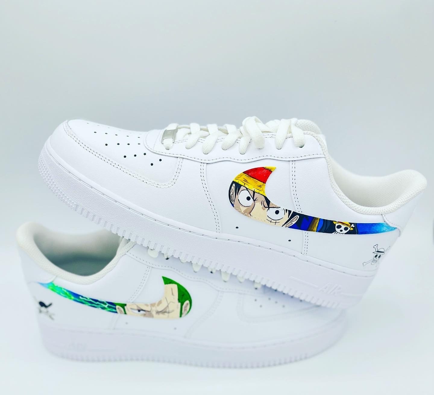 Custom AF1 Nike Air Force 1 One Piece Anime Pirates - Etsy