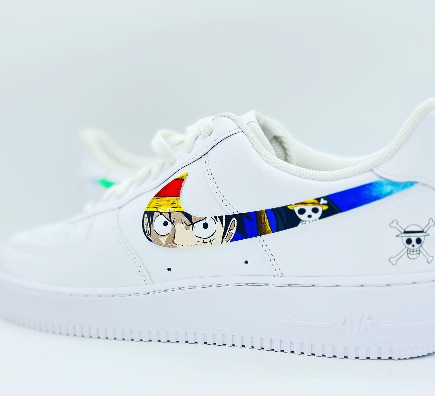 Custom AF1 Nike Air Force 1 One Piece Anime Pirates - Etsy