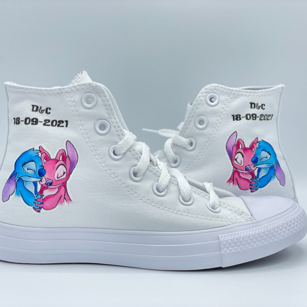 Lilo Stitch Converse - Etsy UK