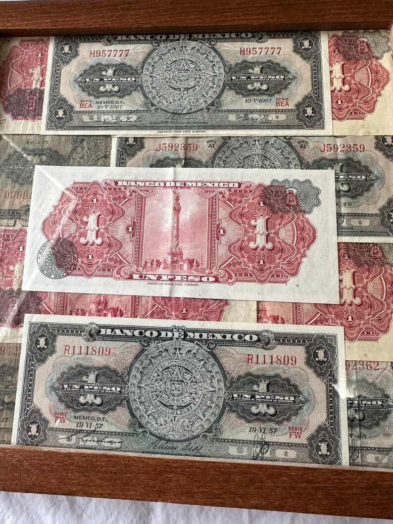 Mexican Currency Collage - 1940s - 1960s - Etsy