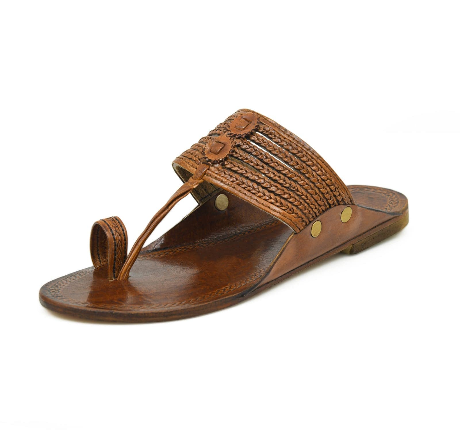 Handmade Leather Kolhapuri Sandals for Men | Ethnic Wedding Chappal - Etsy