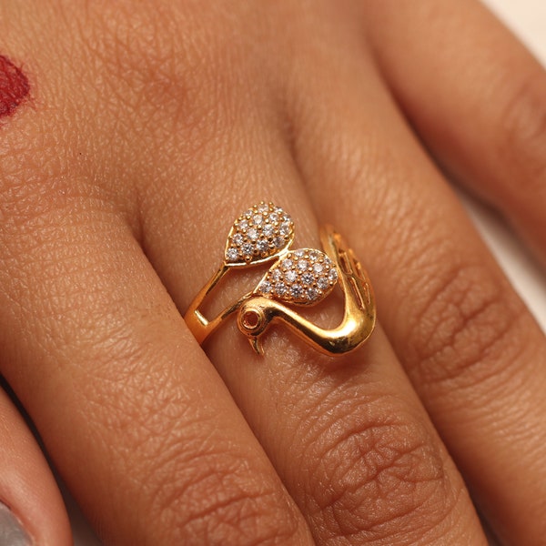 Peacock Ring - Etsy