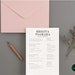 Minimalist Resume Template Professional Modern Resume Template Clean ...