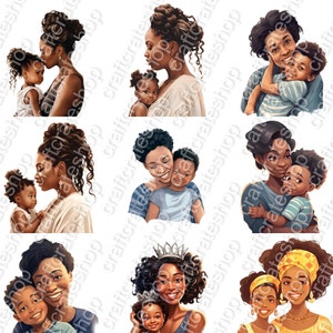 Super Big Bundle Black Women Clipart - Set of 64 Clipart Bundles, Black ...