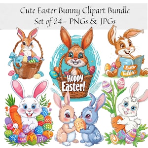 Mega Easter Day Clipart- Set of 205, Boho Easter Clipart, Easter Day ...