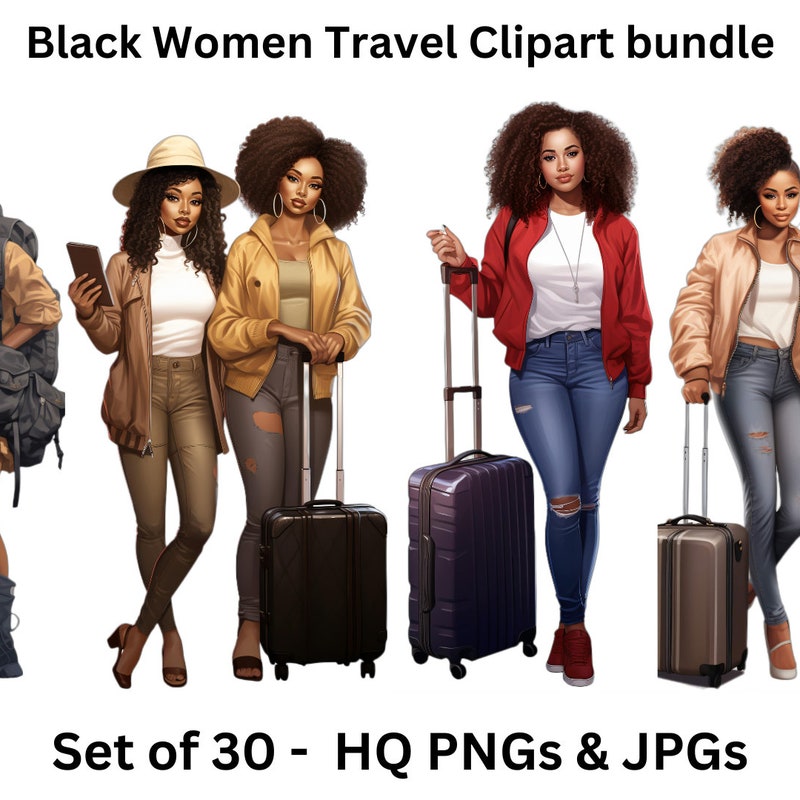 Travel Background Black Women - Etsy