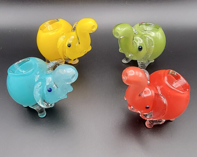 Glass Elephant Pipe Elephant Pipe Cute Pipe - Etsy