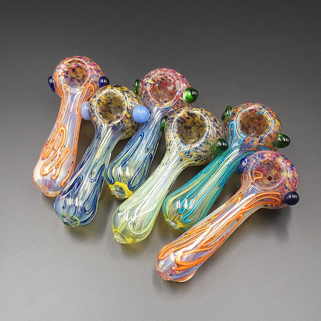 Surprise Glass Pipe Thick Glass Pipe Color Changer Fumed Glass - Etsy