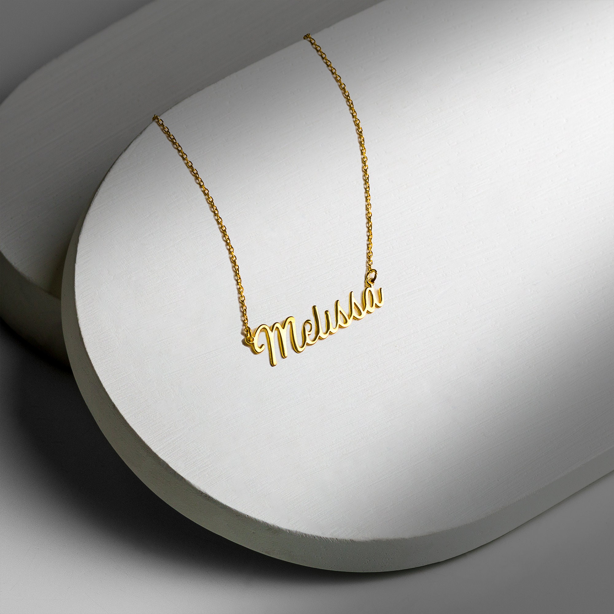 Signature Name Necklace Silver Name Necklace Personalized - Etsy