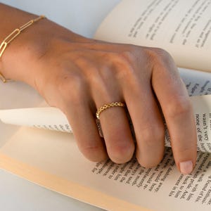 Losange Birthstone Ring • Round Trendy Stackable Ring • Anniversary ...