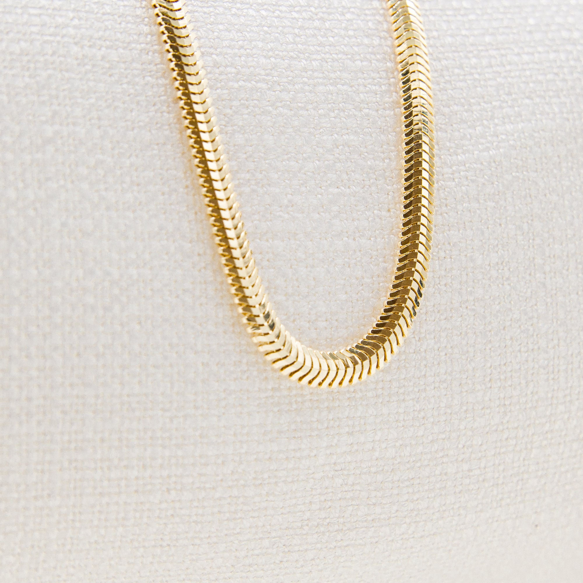 14K Solid Gold Snake Chain Necklace, Precious Gift for Women, 14k ...