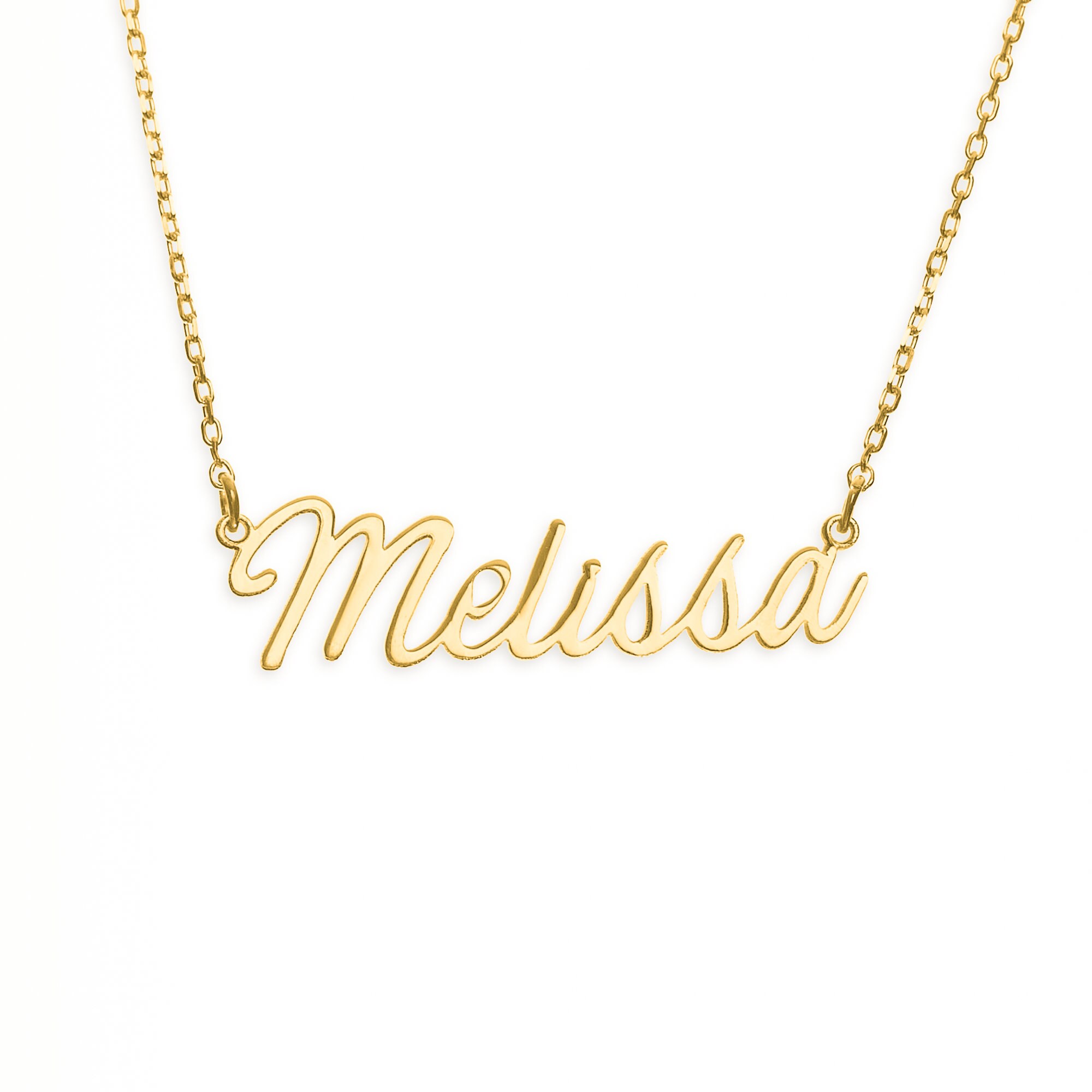Signature Name Necklace Silver Name Necklace Personalized - Etsy