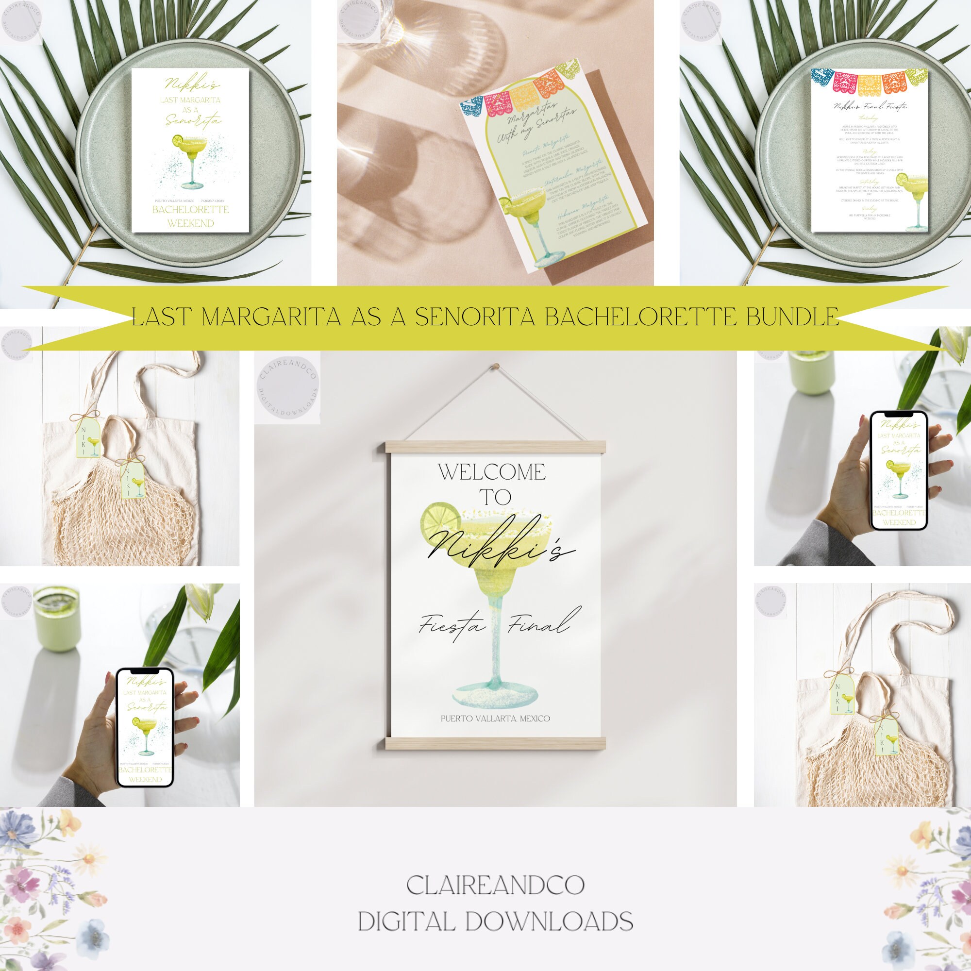 Last Margarita as a Senorita Bachelorette Bundle - Etsy