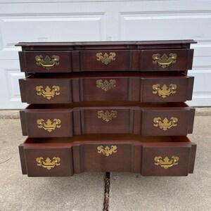 Ethan Allen Georgian Court Chippendale Style Block Front Chest - Etsy