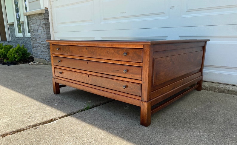 Bob Timberlake Lexington Solid Cherry Square Glass Top Coffee Table - Etsy