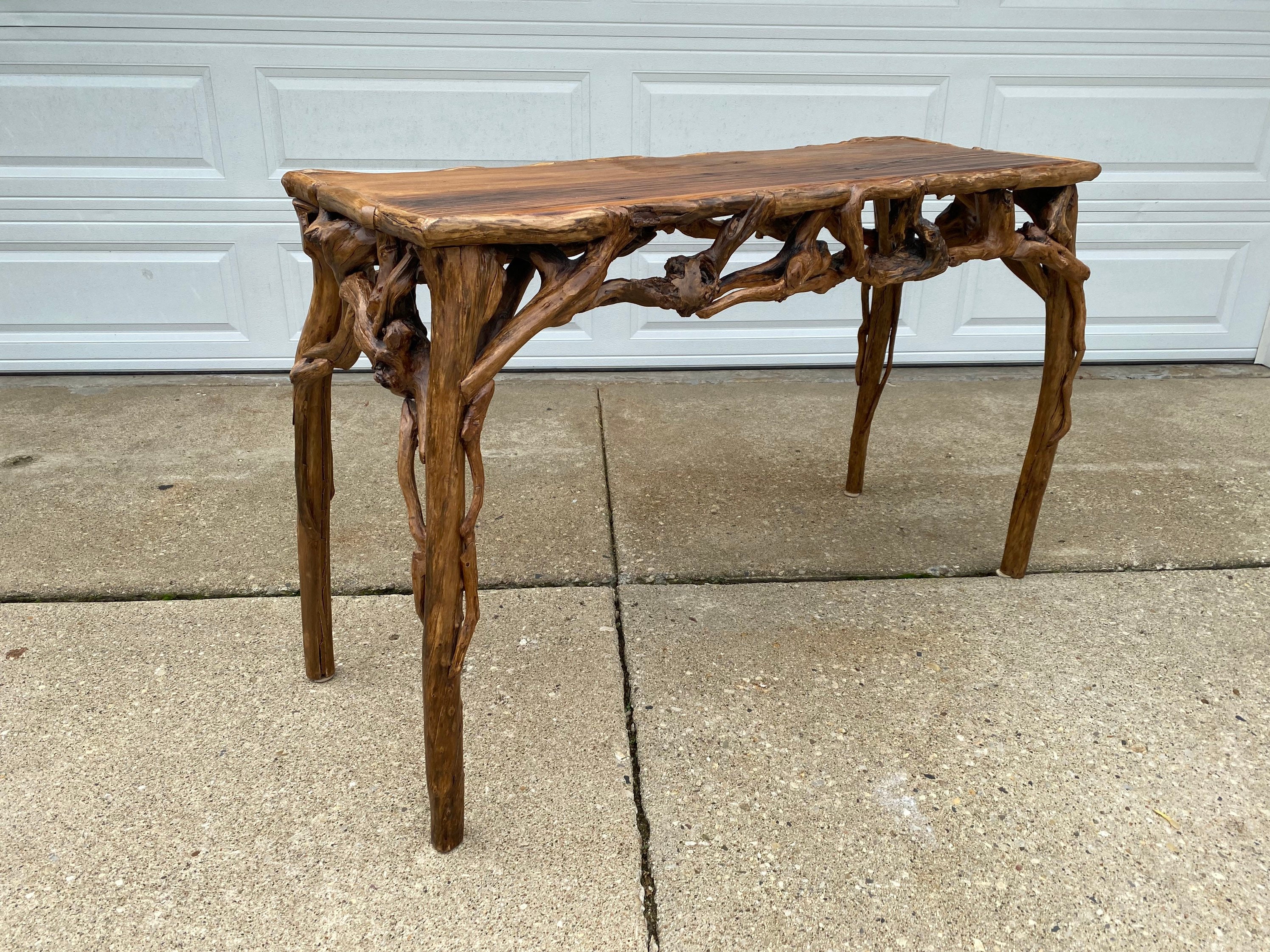 Driftwood Roots Console Table Entry Table - Etsy