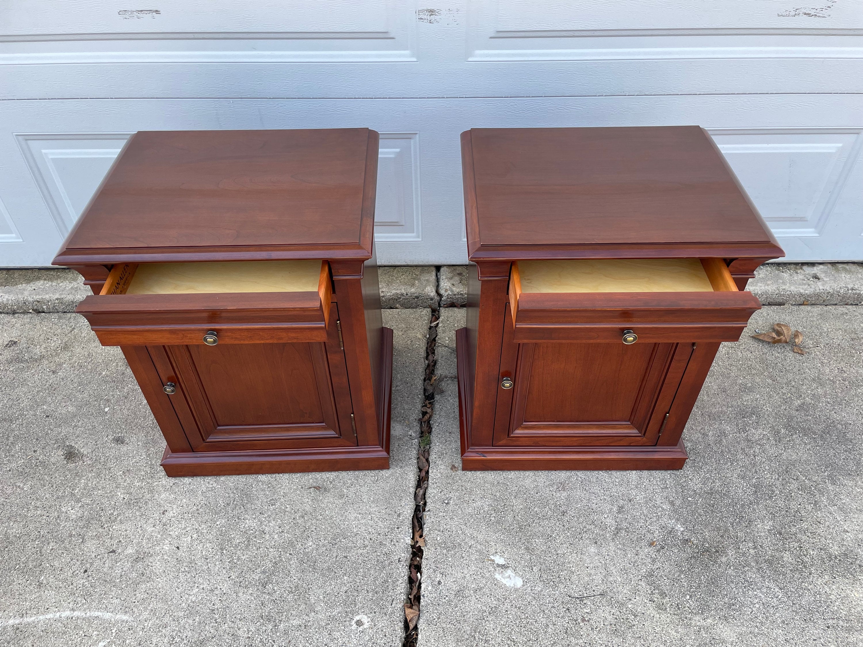 Ethan Allen Medallion Collection Cherry Sable Nightstands - Etsy