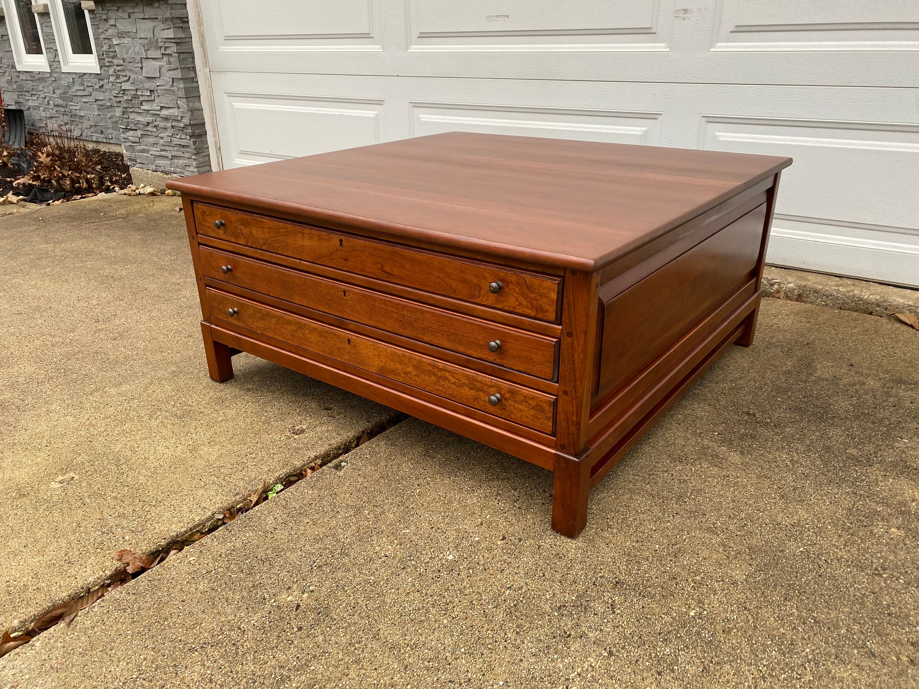 Bob Timberlake Lexington Solid Cherry Square Top Coffee Table - Etsy