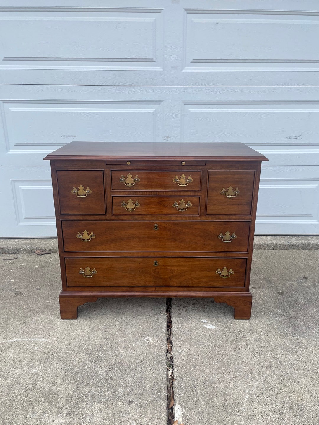 Stickley Furniture American Colonial Solid Cherry Wood Chest of Drawers ...