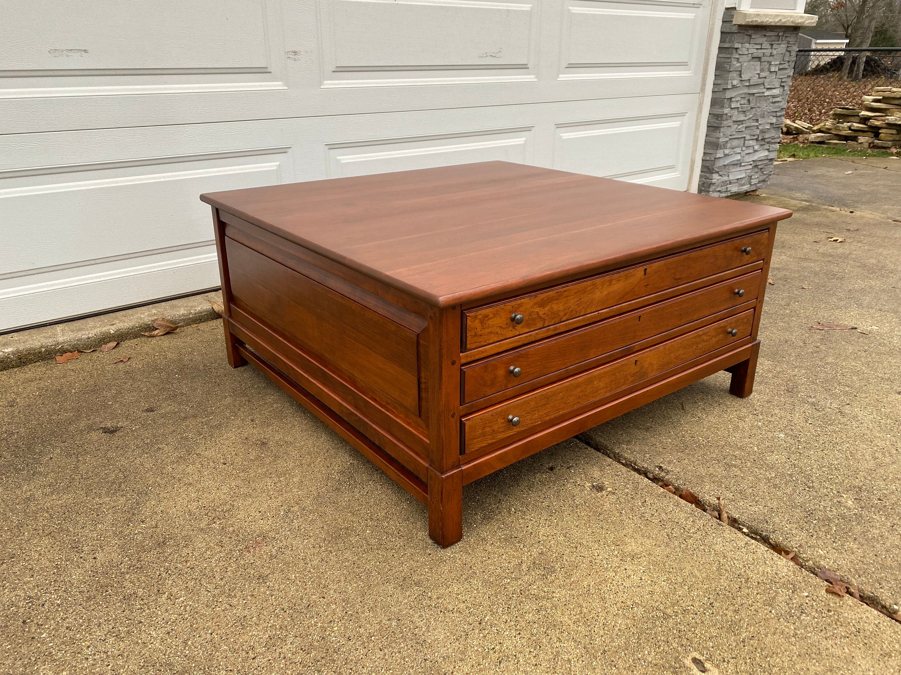 Bob Timberlake Lexington Solid Cherry Square Top Coffee Table - Etsy