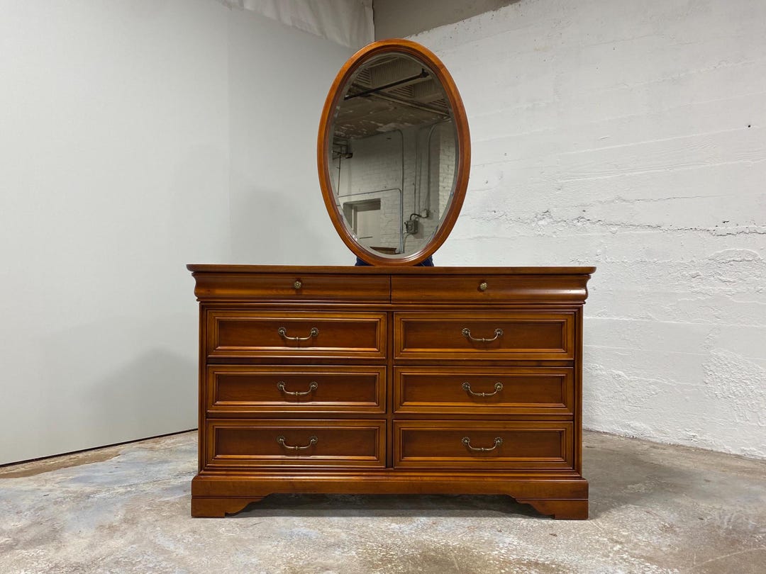 Lexington Furniture Chez Michelle Double Dresser With Hanging Mirror - Etsy