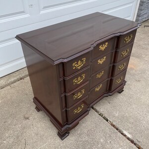 Ethan Allen Georgian Court Chippendale Style Block Front Chest - Etsy
