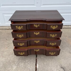 Ethan Allen Georgian Court Chippendale Style Block Front Chest - Etsy