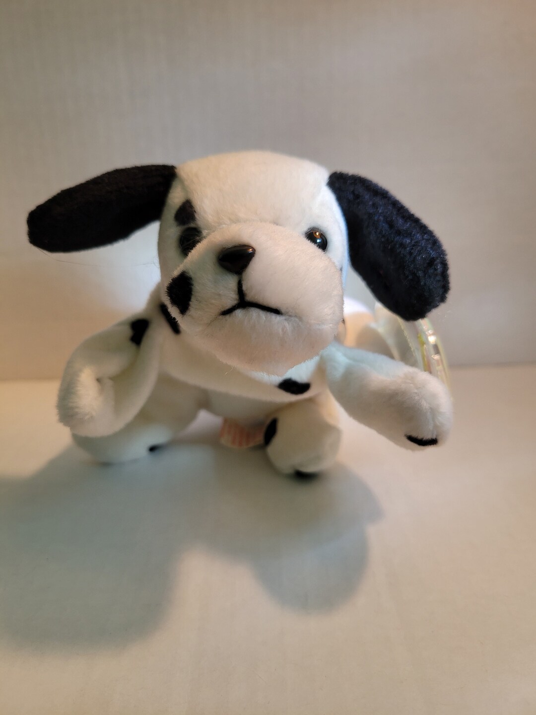 EXTREMELY RARE TY Beanie Baby sparky the Dog With dotty the Dalmatian ...
