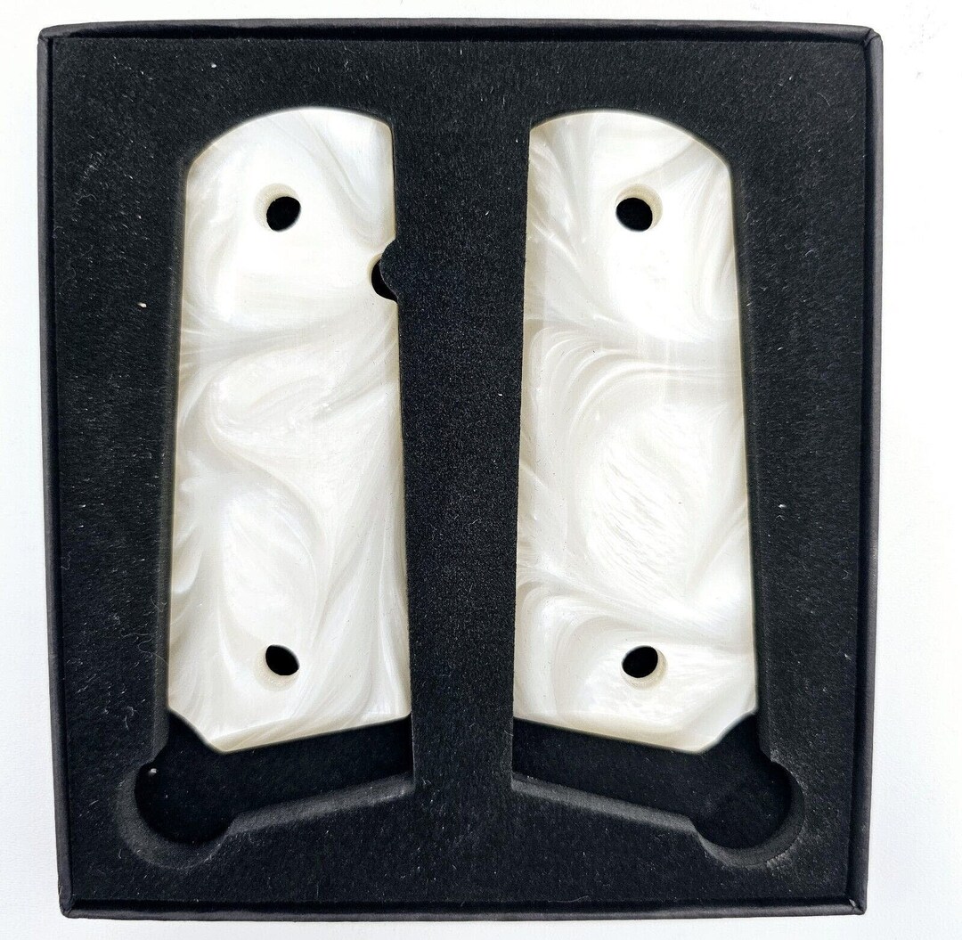 1911 Custom Grips Compact Size Acrylic/resin White Faux Pearl NEW - Etsy