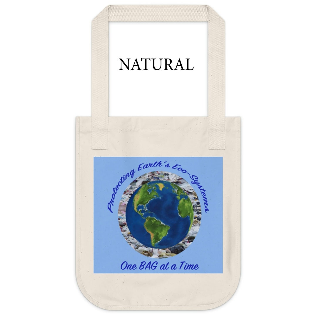 Protecting Earths Eco Systems, Organic Cotton Shopping Bag, Reusable ...