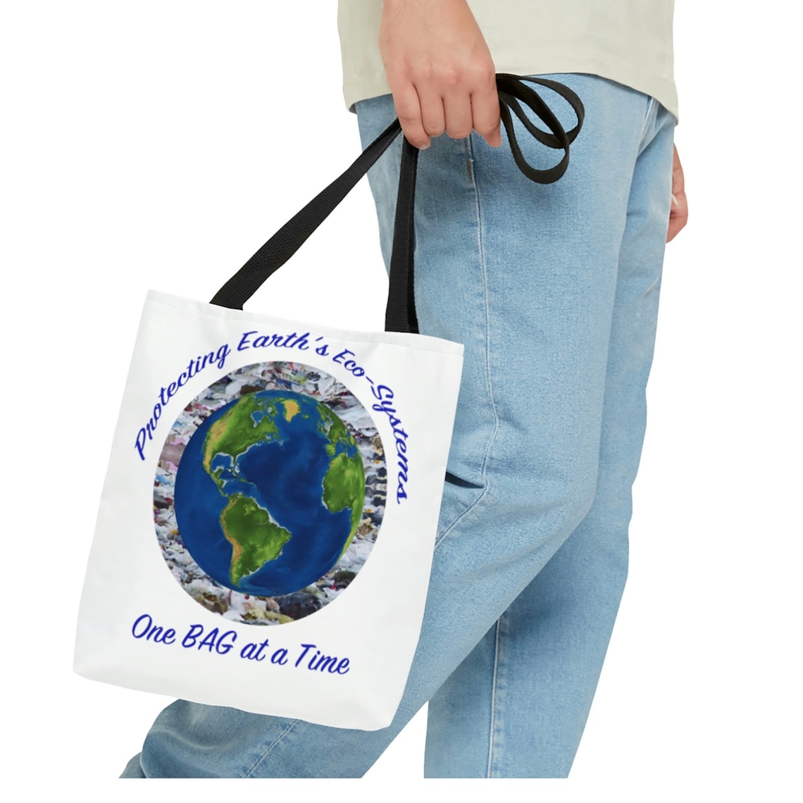 Protecting Earths Eco Systems, Reusable Tote Save the Earth, Beach Bag ...