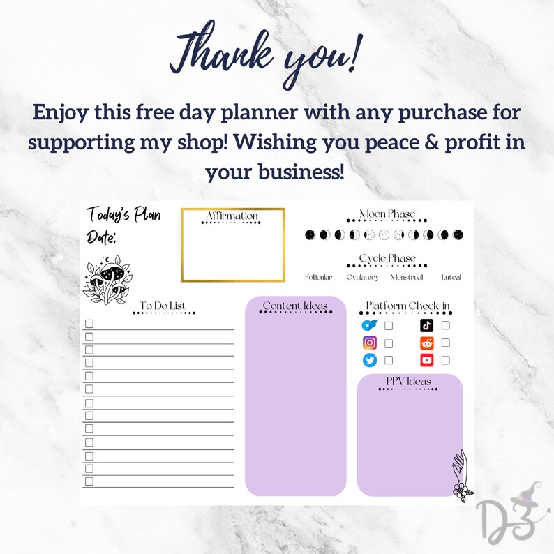 Onlyfans Tipping Menu Editable Template Witchy Onlyfans Menu, Canva ...