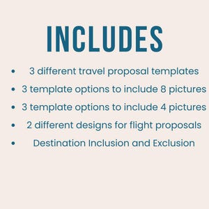 Travel Agent Proposal Including Pictures and Flight Options Canva Edit ...