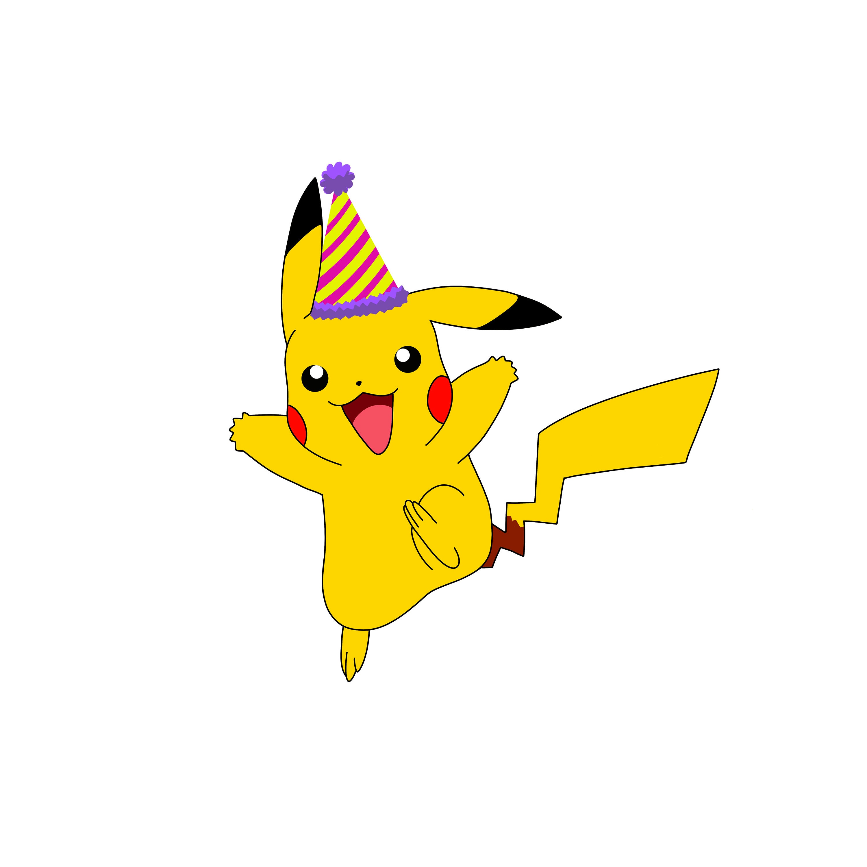 Pikachu Birthday Party Theme PNG Files - Etsy