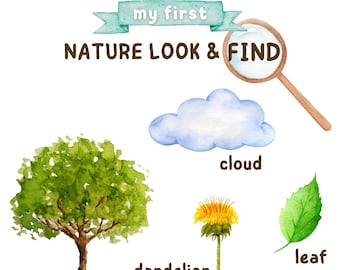 Printable Nature Scavenger Hunt - Look and Find in Nature - Backyard ...