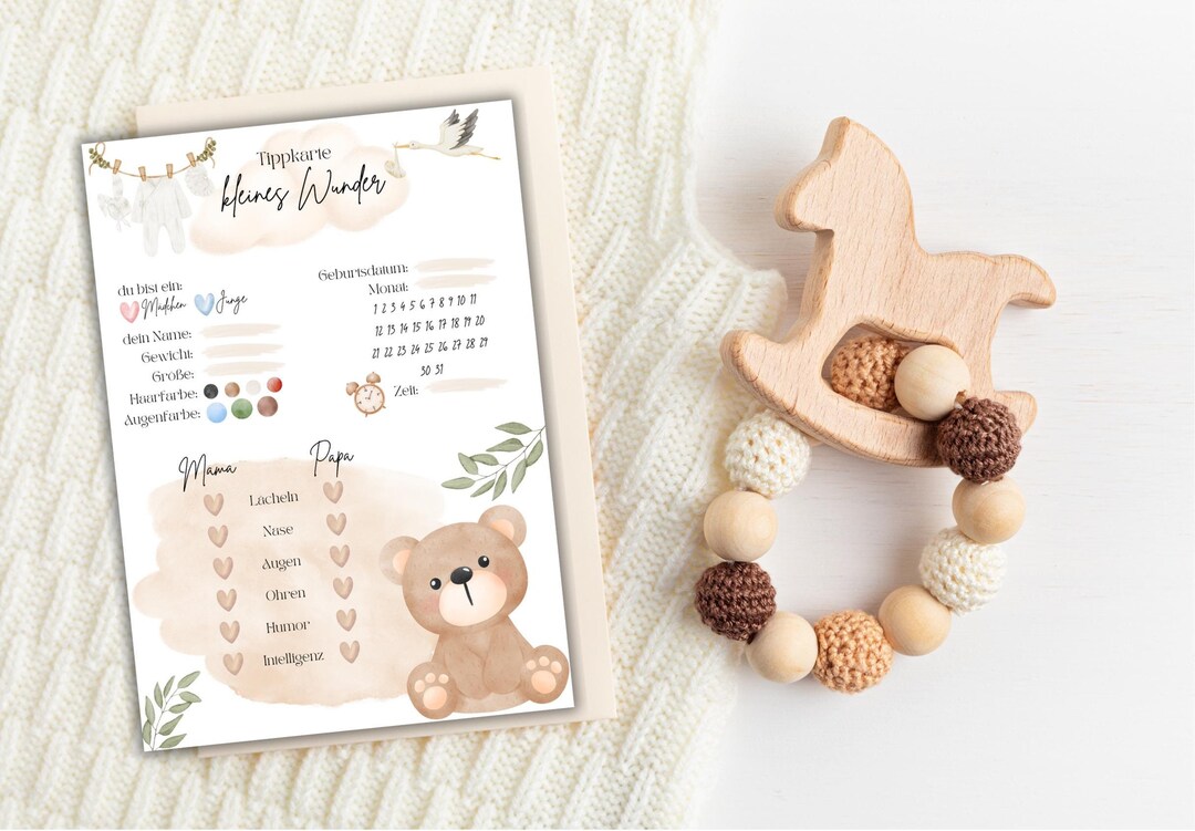 Baby Shower Tip Cards, Tip Card Little Miracle - Etsy