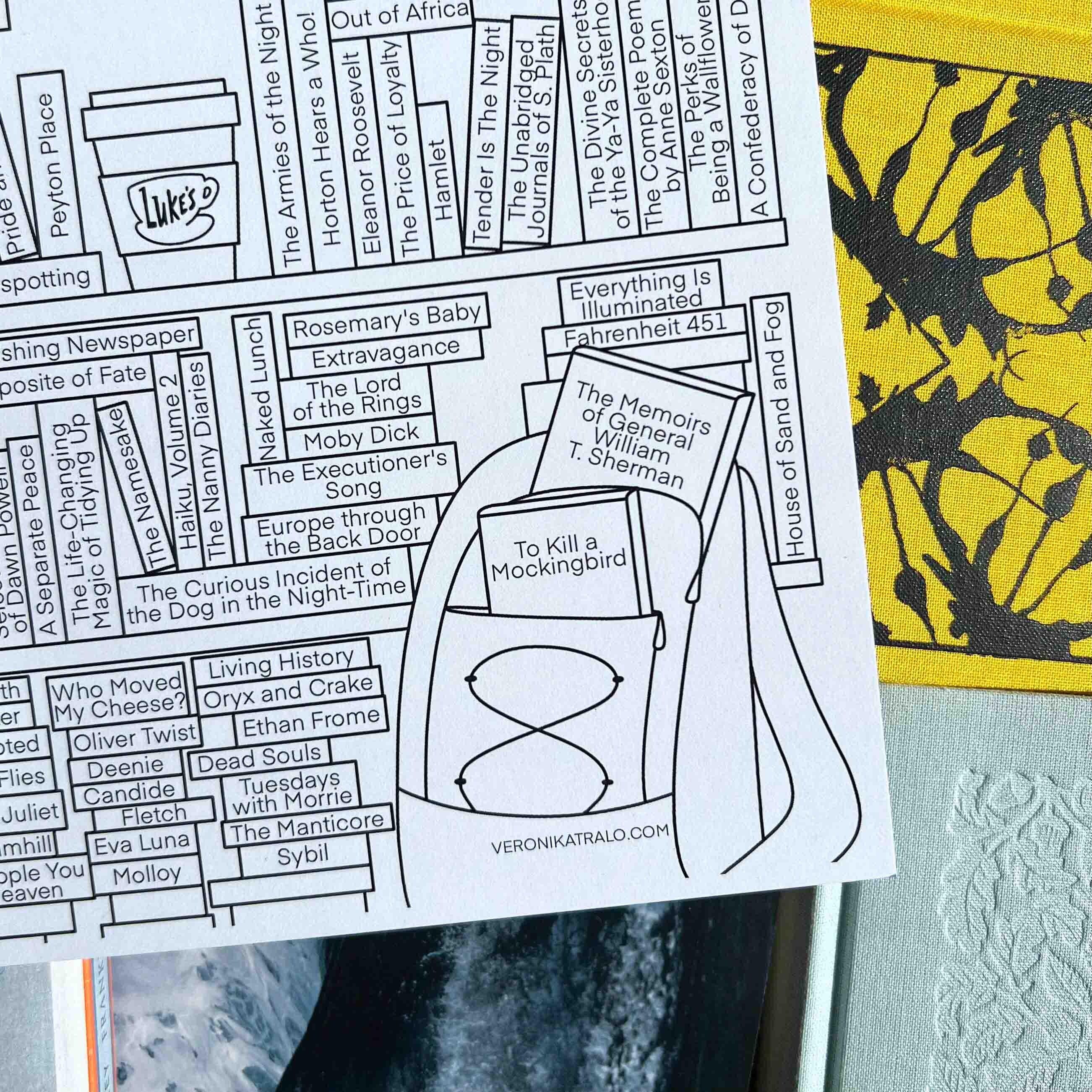 PRINTED Rory's Reading Challenge Colouring Page A3 - Etsy