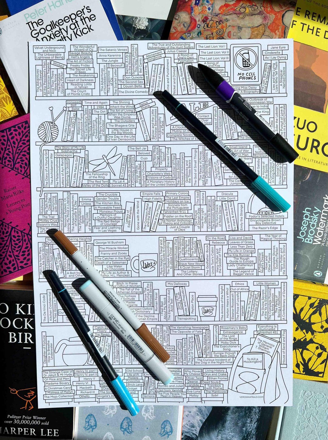 PRINTED Rory's Reading Challenge Colouring Page A3 - Etsy